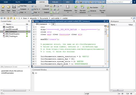 How To Use Matlab With Zed Stereolabs