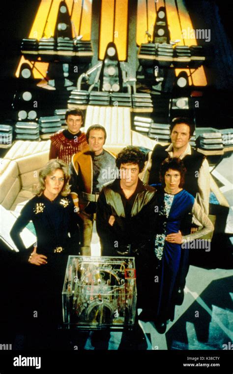 Blakes 7 [tv] L R Sally Knyvette Paul Darrow Michael Keating