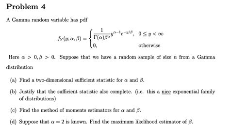 solved a gamma random variable has pdf