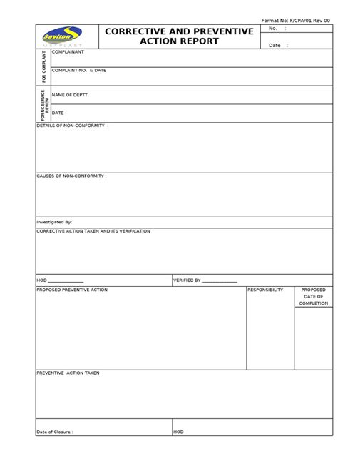 Corrective And Preventive Action Pdf Corrective And Preventive Action Pdf