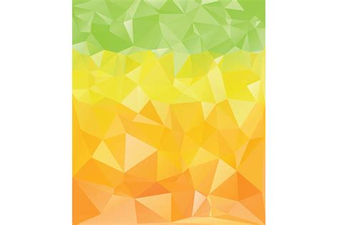 Green Yellow Orange Polygons Graphic By Annartshock · Creative Fabrica