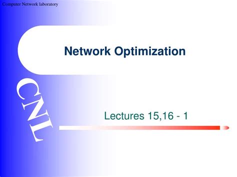 PPT Network Optimization PowerPoint Presentation Free Download ID