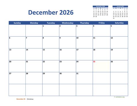 Get Ready For The Holiday Season With Our December Calendar Printable
