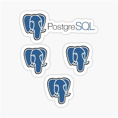 Postgresql Logo Sql Developer Sticker For Sale By Yellowbanana2