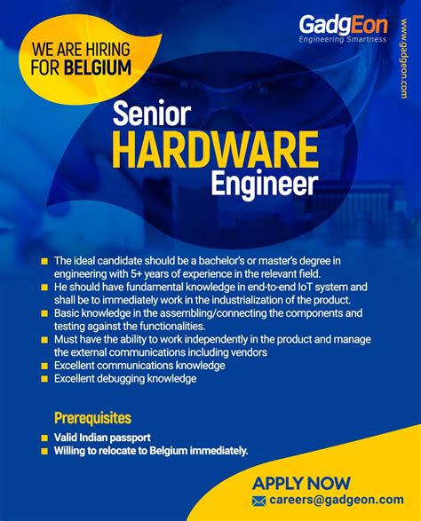 Apin Lal On Linkedin Gadgeon Iot Belgium Belgiumjobs Longterm Immediatehiring