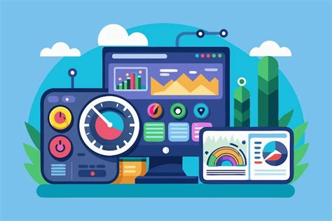 Un tablero vibrante muestra herramientas de visualización de datos personalizables métricas y