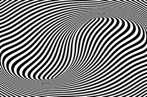 Op Art Lines Pattern With 3d Illusion Effect Abstract Background Stock Illustration Download