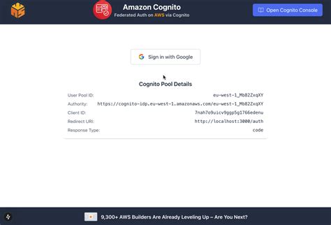 federated authentication with amazon cognito