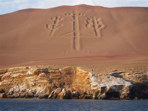 The Paracas Candelabra Is A Huge Prehistoric Geoglyph On The Paracas