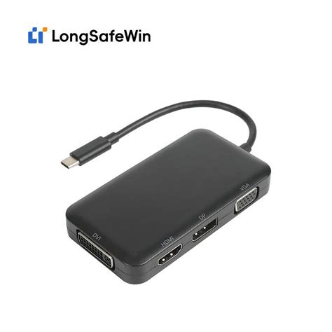In Usb C Multimedia Hdmi Vga Displayport Usb Hub Adapter China Type C To Hdmi