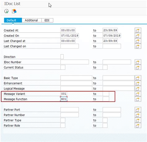 Edi What Are Message Function And Message Variant In Idoc Partner Profile Stack Overflow