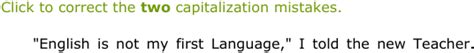 IXL Capitalization Review 3rd Grade Language Arts