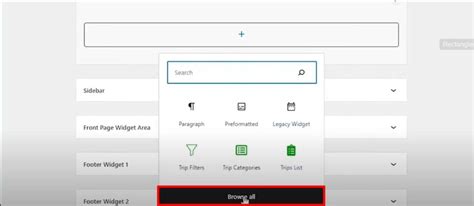 How To Use The Widget Available In The Wp Travel Plugin