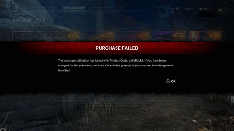 Purchase Error R Deadbydaylight