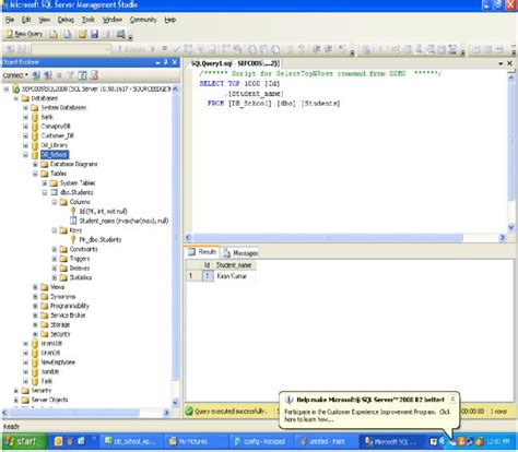 Entity Framework Approach To Connect To MS SQL Server Using Visual C