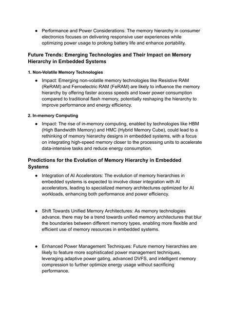 Memory Hierarchy In Embedded Systemspdf