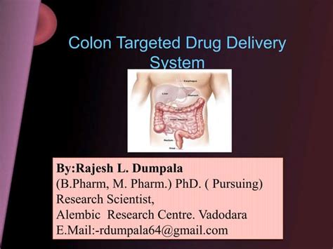 Chapter On Colon Targeted Drug Delivery System Ppt