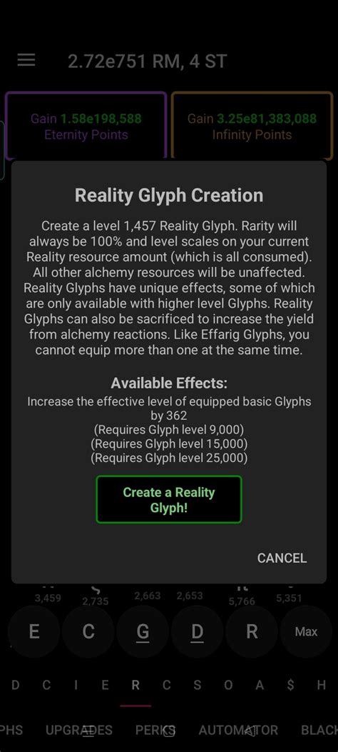 Reality Glyph Description Text Is Incorrect · Issue 502 · Antimatter