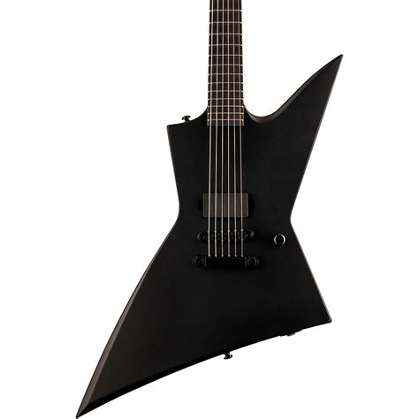 Esp Ex Black Metal Electric Guitar Black Satin Get My Guitar