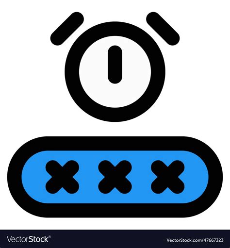 One Time Passcode Use For Single Login Royalty Free Vector