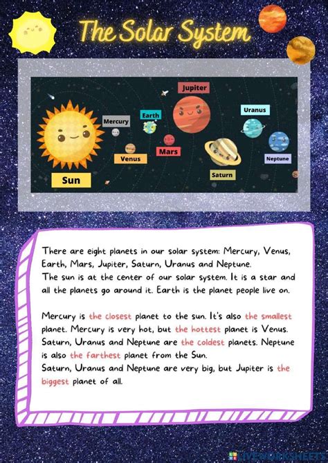 Reading The Solar System