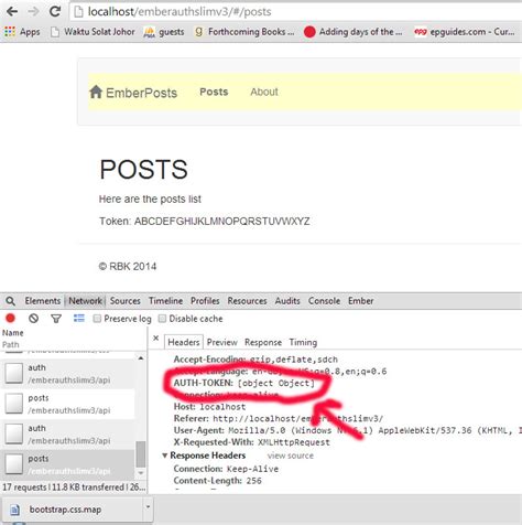 Emberjs Dynamically Setting Rest Auth Token In Restadapter Headers