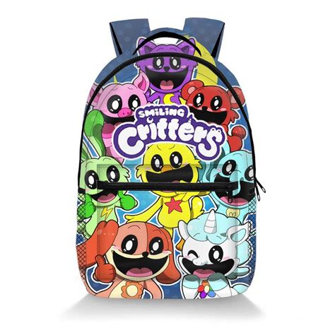 Smiling Critters Backpack Smiling Critters Game Backpack Lightweight