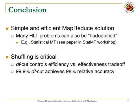 ppt pairwise document similarity in large collections with mapreduce