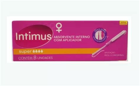 Absorvente Intimus Interno Super Com Aplicador 8un | MercadoLivre