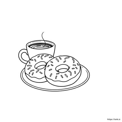 Doughnut Coloring Sheets