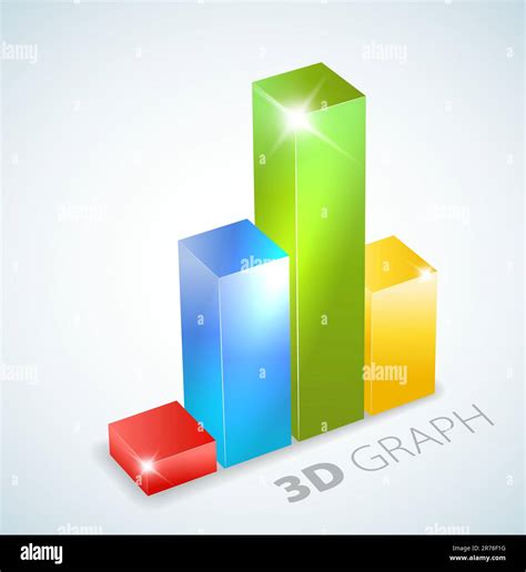 3d bar graph with some nice visual effects stock vector image and art alamy