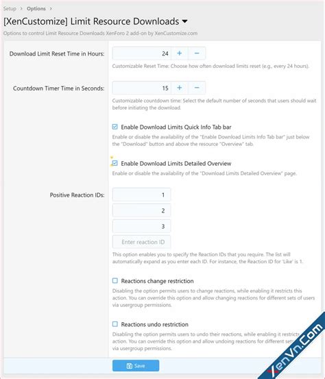 Xencustomize Limit Resource Downloads Xenforo 2 232 Xenvncom
