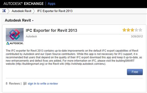 ik leer bim revit ifc exporter update