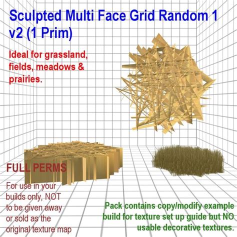 Second Life Marketplace Sculpted Multi Face Grid Random 1 V2