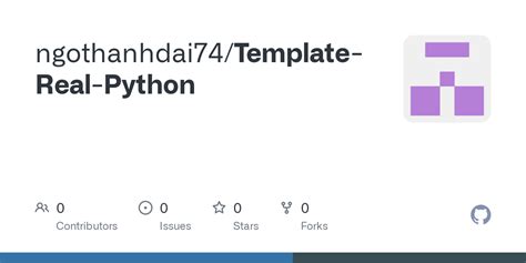 GitHub Ngothanhdai Template Real Python