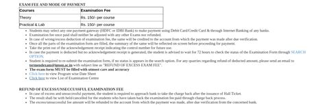 IGNOU Examination Form July December Term End Examination