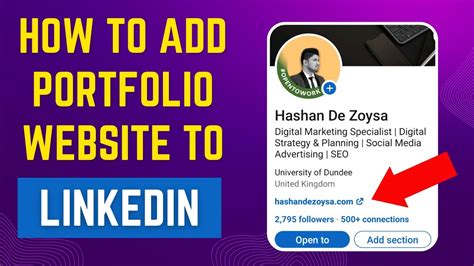 How To Add Portfolio Website To LinkedIn Profile YouTube