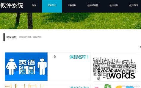 Pythonphpjavanodejs教评 评教系统教学质量评价vuephp评教系统 Csdn博客