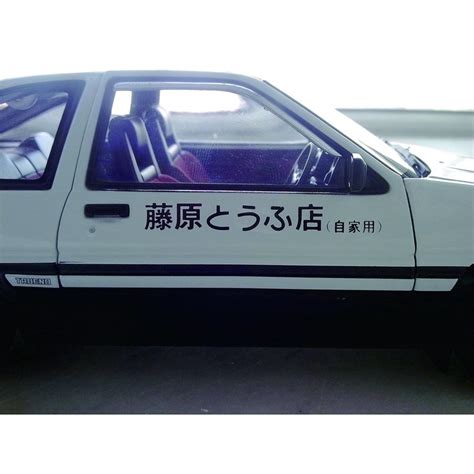 1 Pair Initial D Car Sticker Japanese Car Window Body Door Stickers Car
