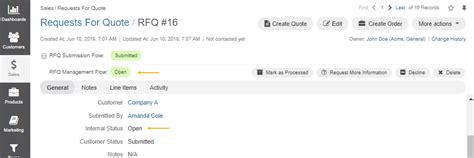 Manage Rfqs Orocommerce Orocrm And Oroplatform Documentation