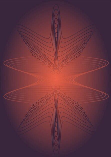 Premium Vector Abstract Drawing With Lines On A Gradient Background