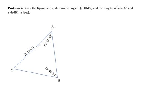 Solved Given The Figure Below Determine Angle C In DMS Chegg Com
