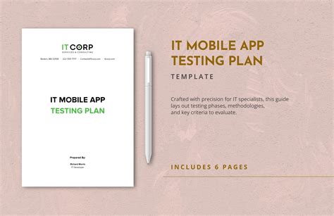 IT Mobile App Testing Plan Template In PDF Word Google Docs Download Template Net