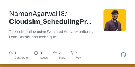 Github Namanagarwal18cloudsimschedulingprogram Task Scheduling Using Weighted Active