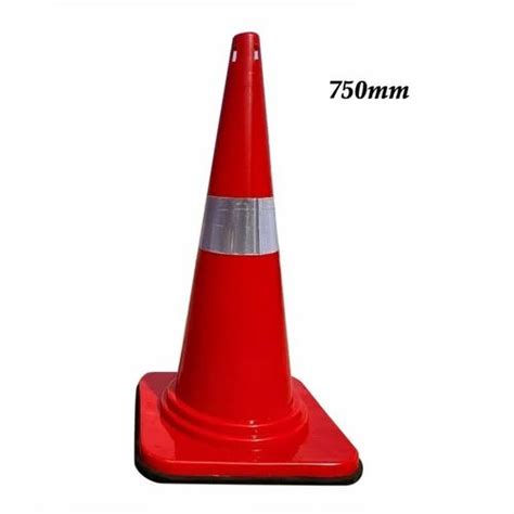 Red And Silver Pvc Traffic Safety Cone At ₹ 300 In Pune Id 2850624845488