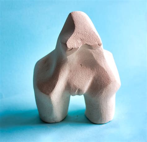 Ceramic Sculpture Goddess Statuette Clay Figures Minimalism Erotic Sculpture Sex Lust Female