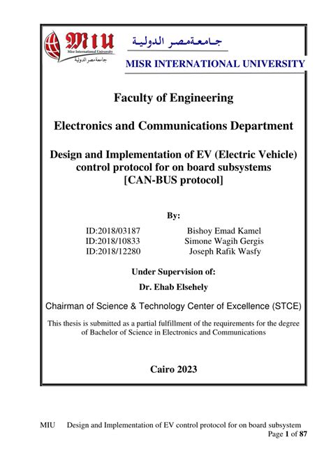 Pdf Design And Implementation Of Ev Control Protocol For On Board