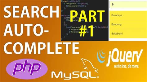 part 1 pencarian autocomplete autosuggest dengan php 7 dan jquery