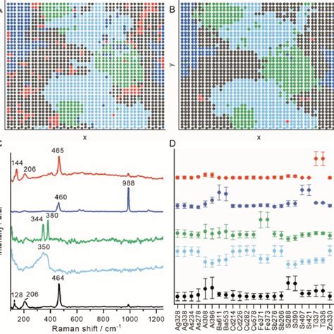 Results Of The K Means Analysis Of The Libs Raman Mapping With High Download Scientific Diagram