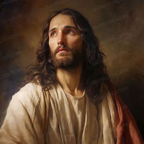 Jesus Christ Vintage Portrait Printable Christian Catholic Art
